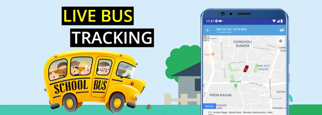 School Bus Gps Tracker With The RFID Attendance System & SMS
